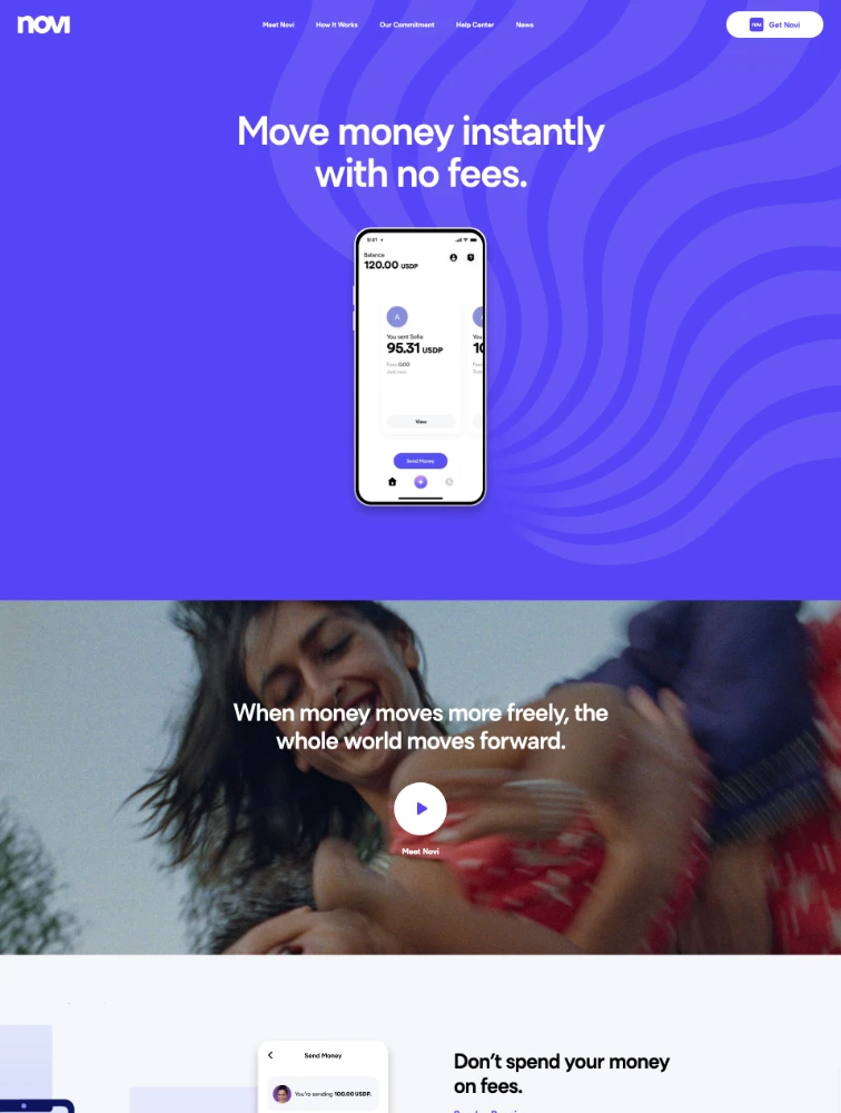 Novi website design - Lapa Ninja