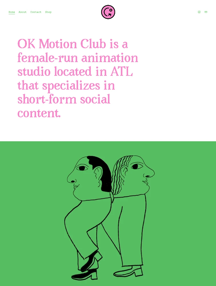 OK Motion Club website design - Lapa Ninja