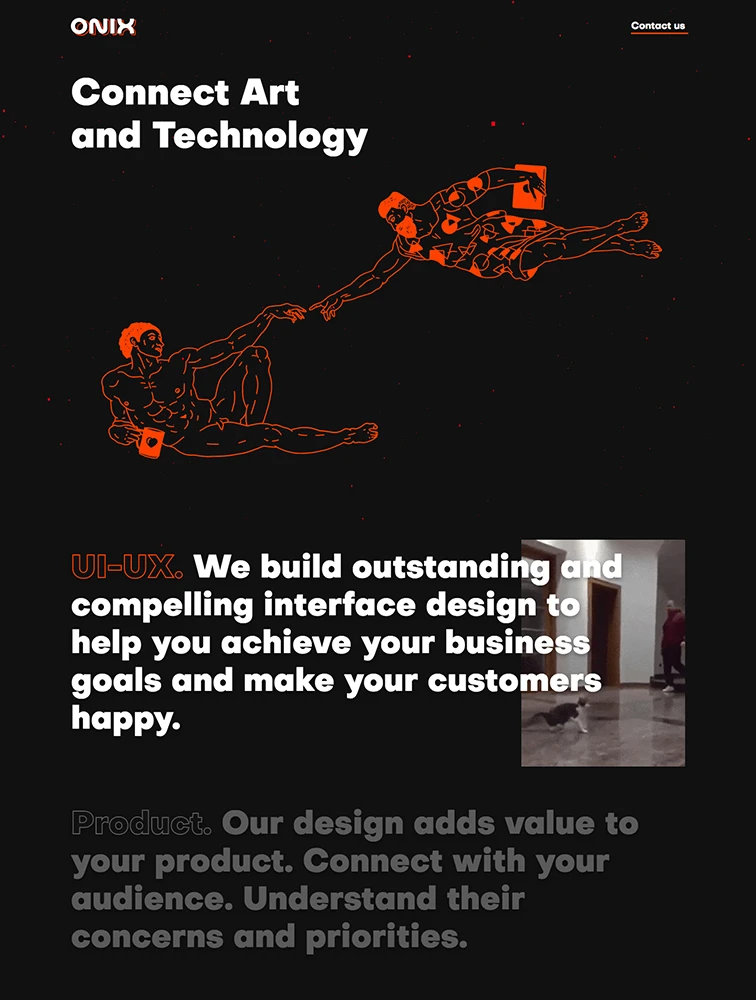 Onix Design website design - Lapa Ninja