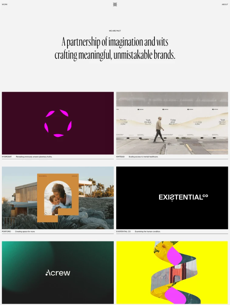 PACT website design - Lapa Ninja