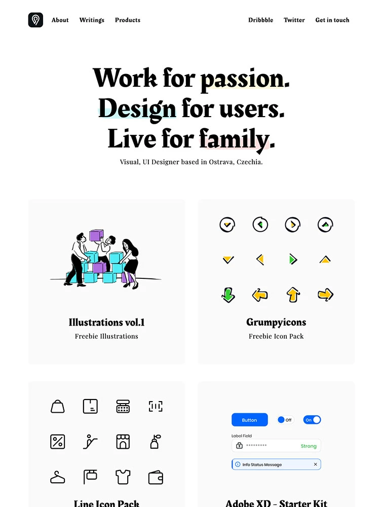 Petr Bilek website design - Lapa Ninja