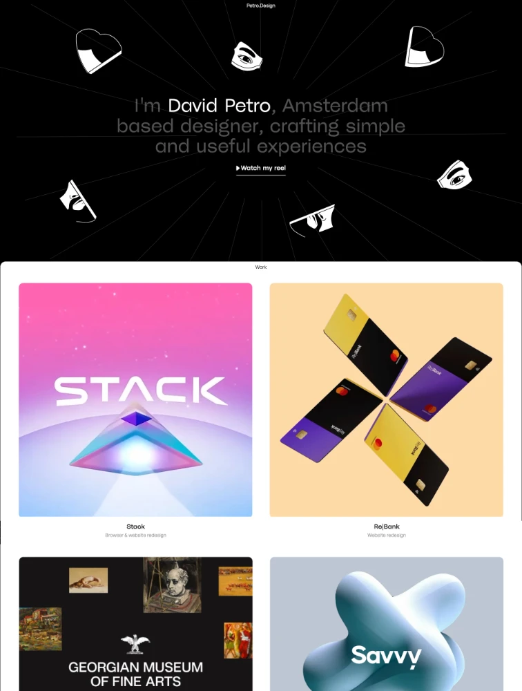 David Petro - Website Showcase | Lapa Ninja