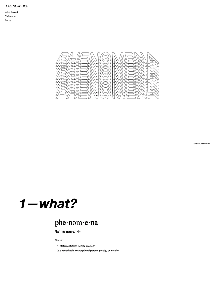 Phenomena website design - Lapa Ninja