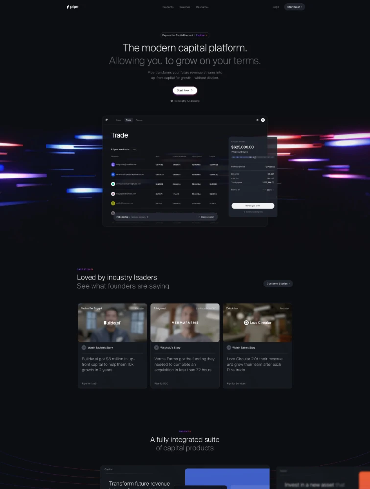Pipe website design - Lapa Ninja