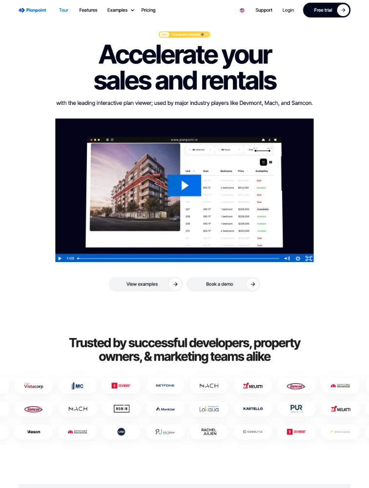 Planpoint website design - Lapa Ninja