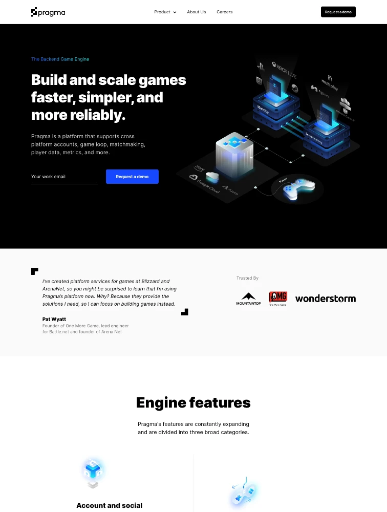 Pragma website design - Lapa Ninja