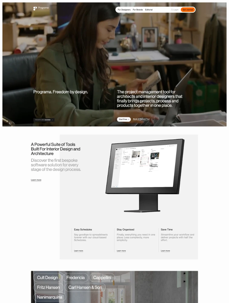 Programa website design - Lapa Ninja