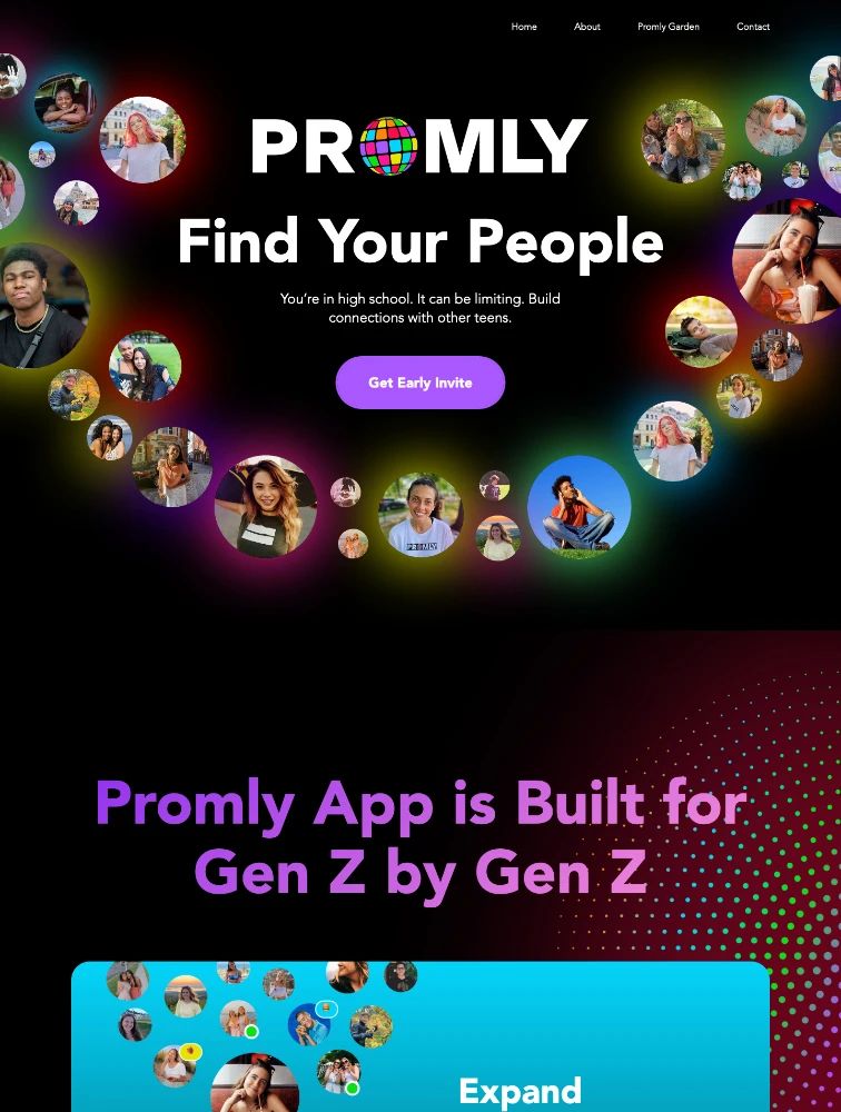 Promly App website design - Lapa Ninja