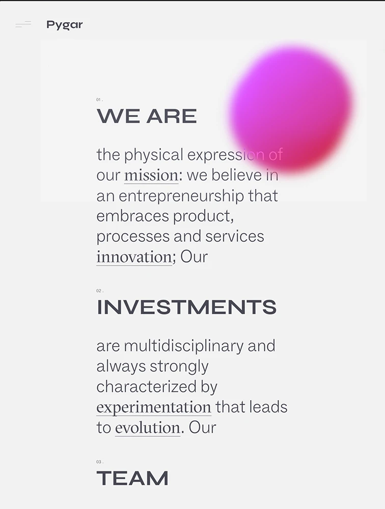 Pygar website design - Lapa Ninja