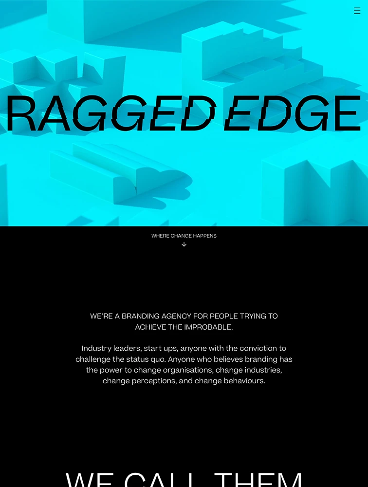 Ragged Edge website design - Lapa Ninja