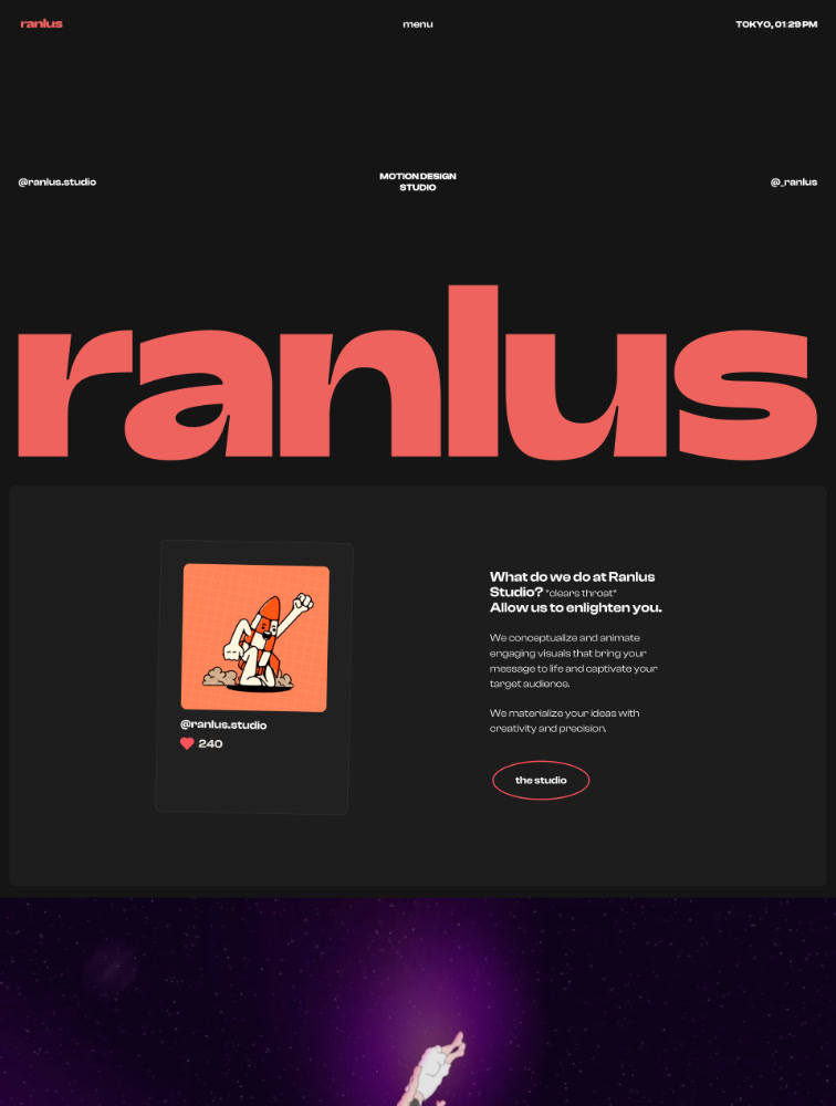 Ranlus website design - Lapa Ninja