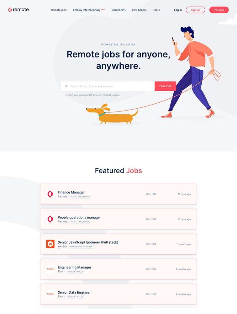 Remote website design - Lapa Ninja