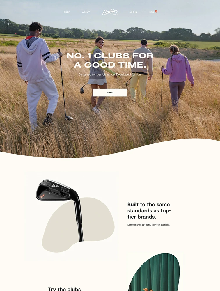 Robin Golf - Website Showcase | Lapa Ninja