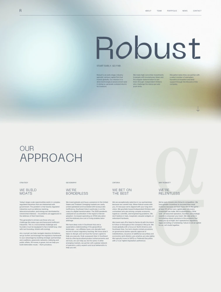 Robust website design - Lapa Ninja