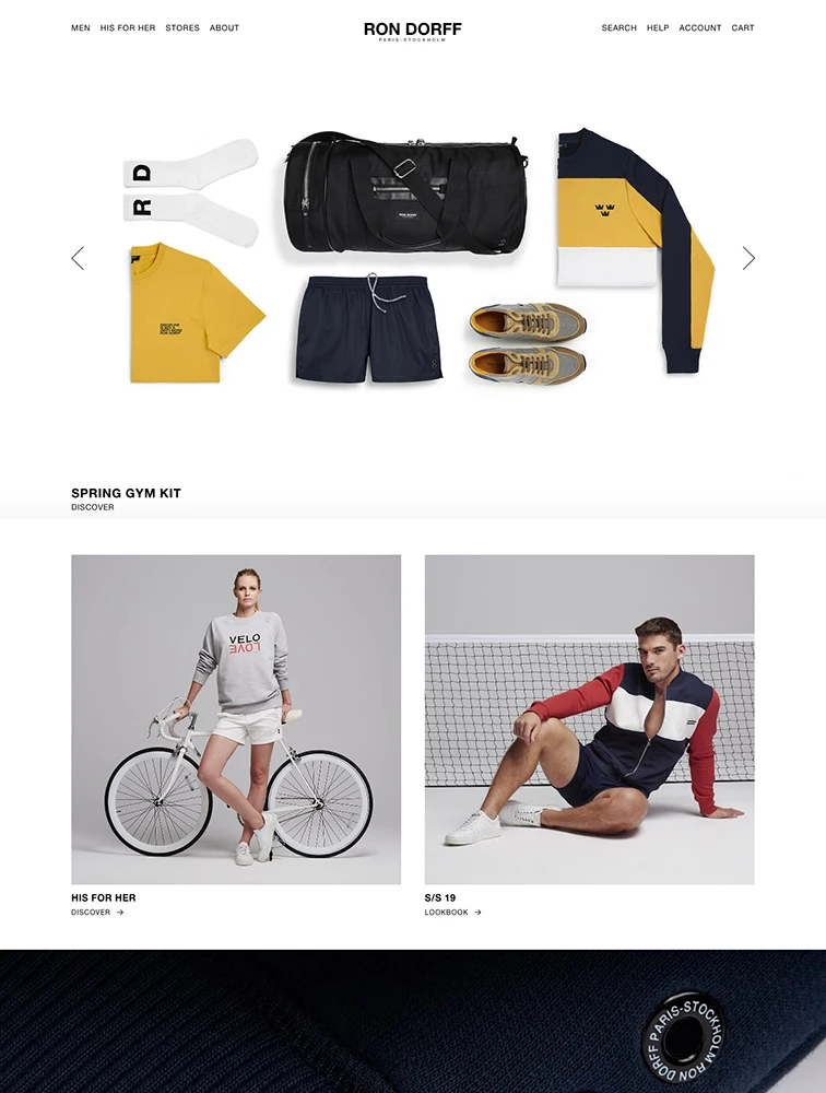 Ron Dorff website design - Lapa Ninja