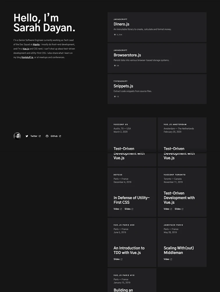 Sarah Dayan website design - Lapa Ninja