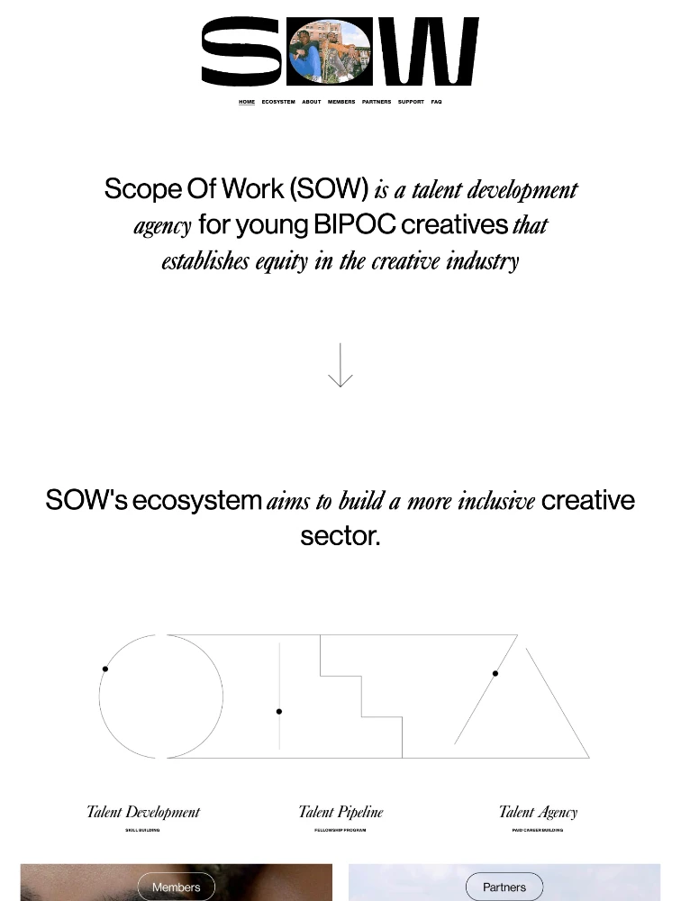 Scope of Work website design - Lapa Ninja