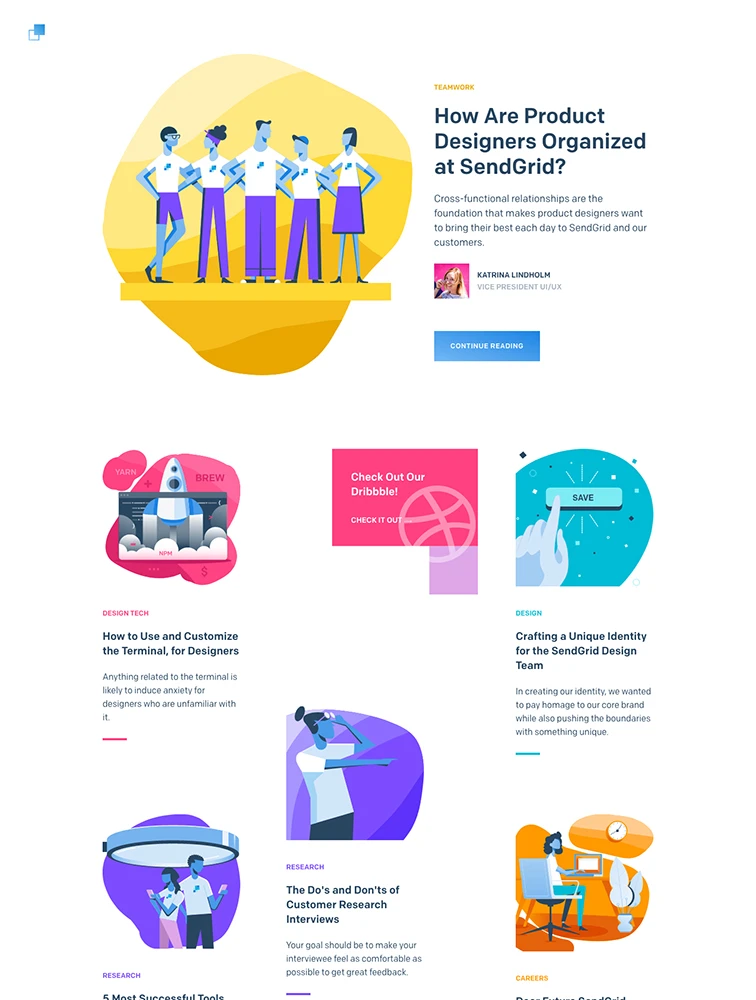 SendGrid Design website design - Lapa Ninja