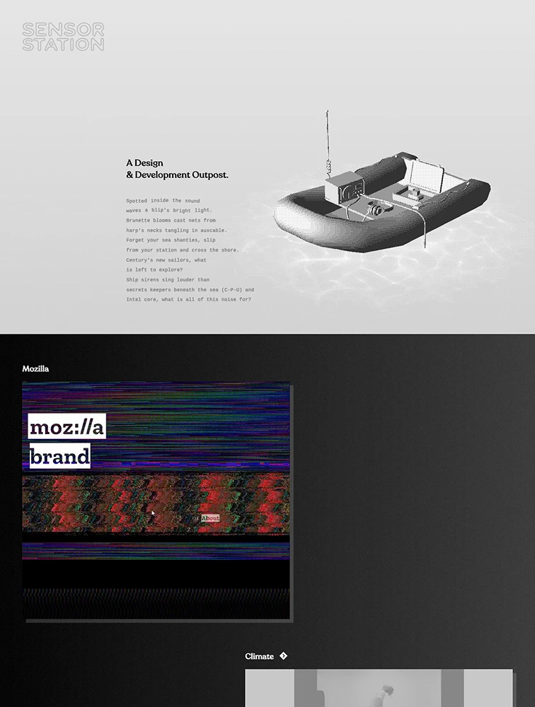 Sensor Station website design - Lapa Ninja