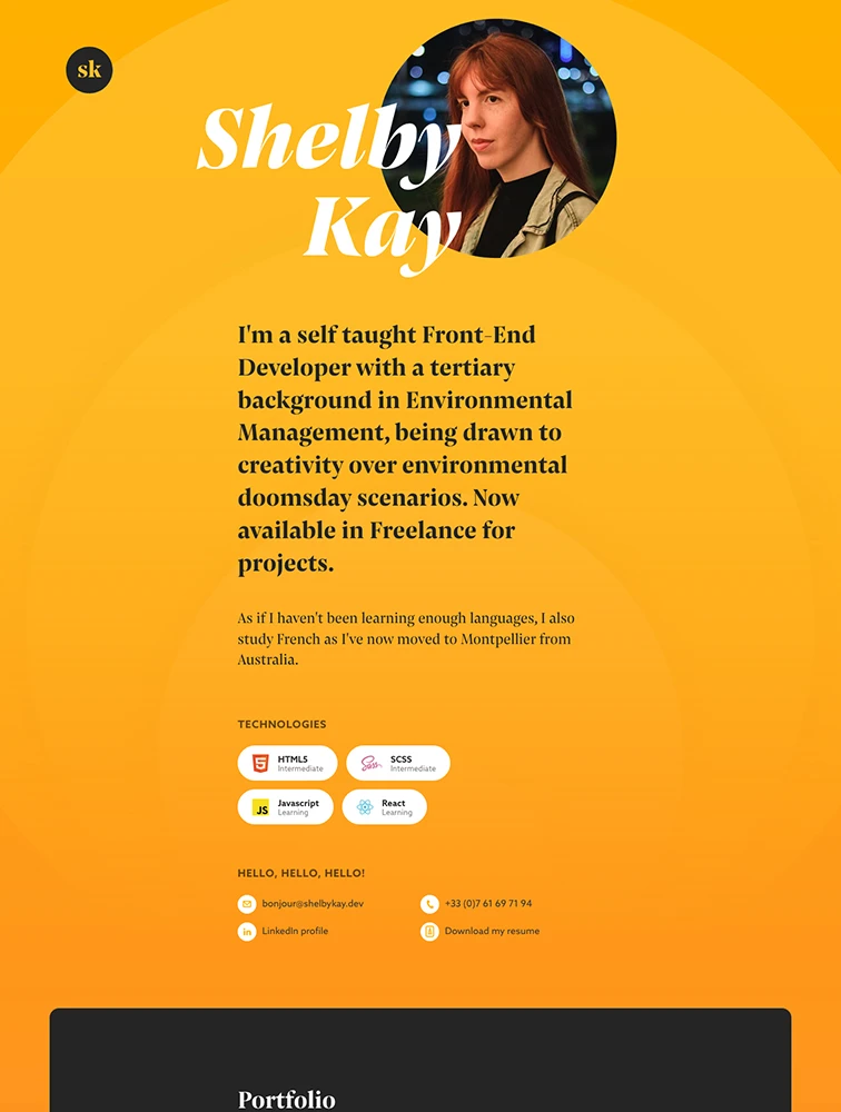 Shelby Kay website design - Lapa Ninja