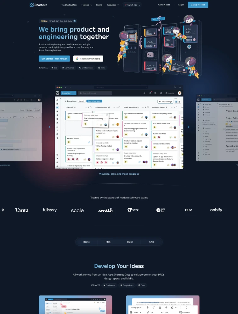 Shortcut website design - Lapa Ninja