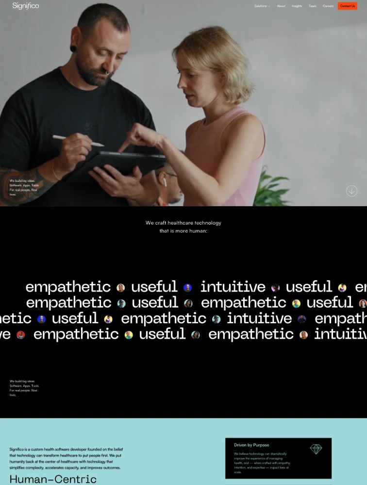 Significo website design - Lapa Ninja