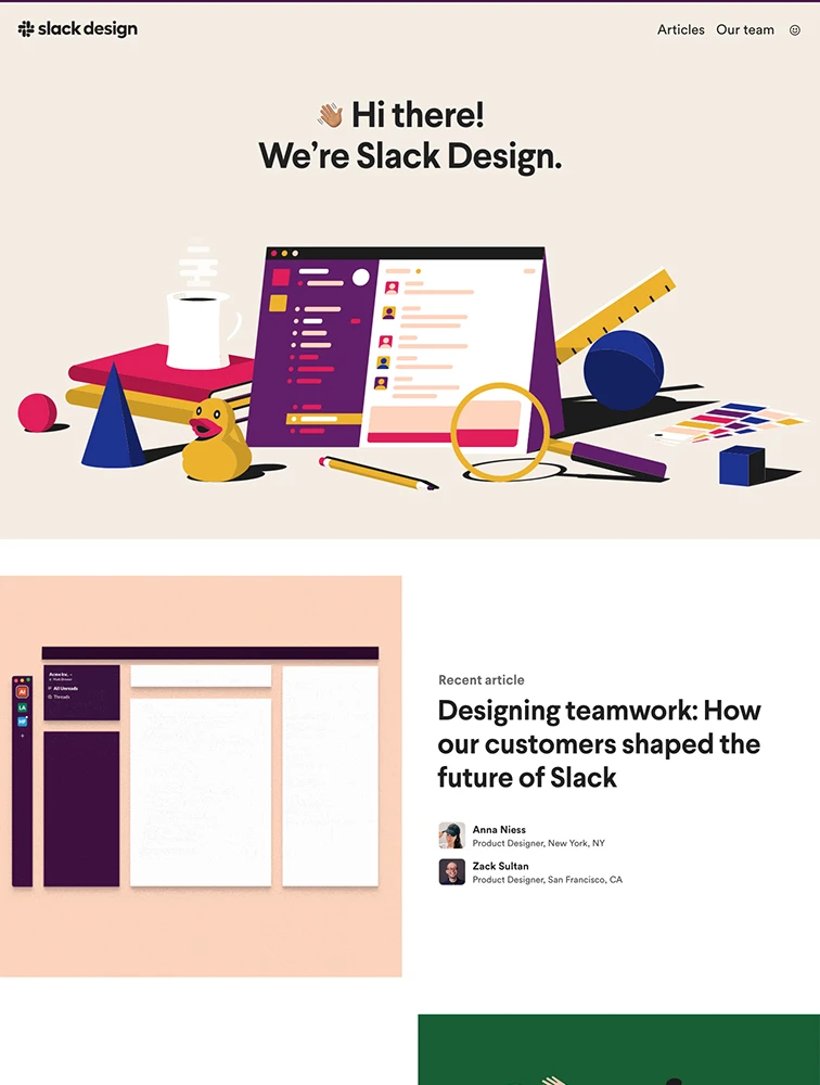 Slack Design website design - Lapa Ninja