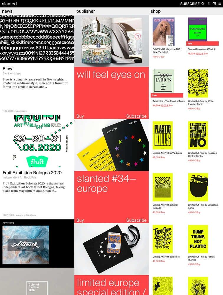 Slanted website design - Lapa Ninja