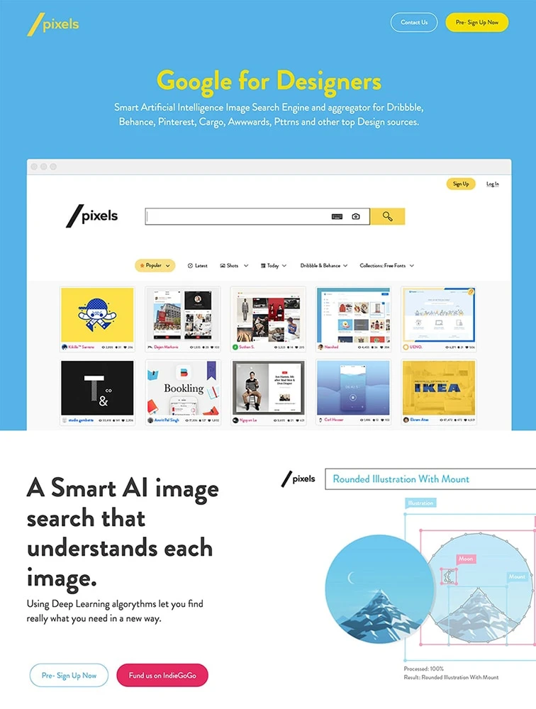 SlashPixels website design - Lapa Ninja