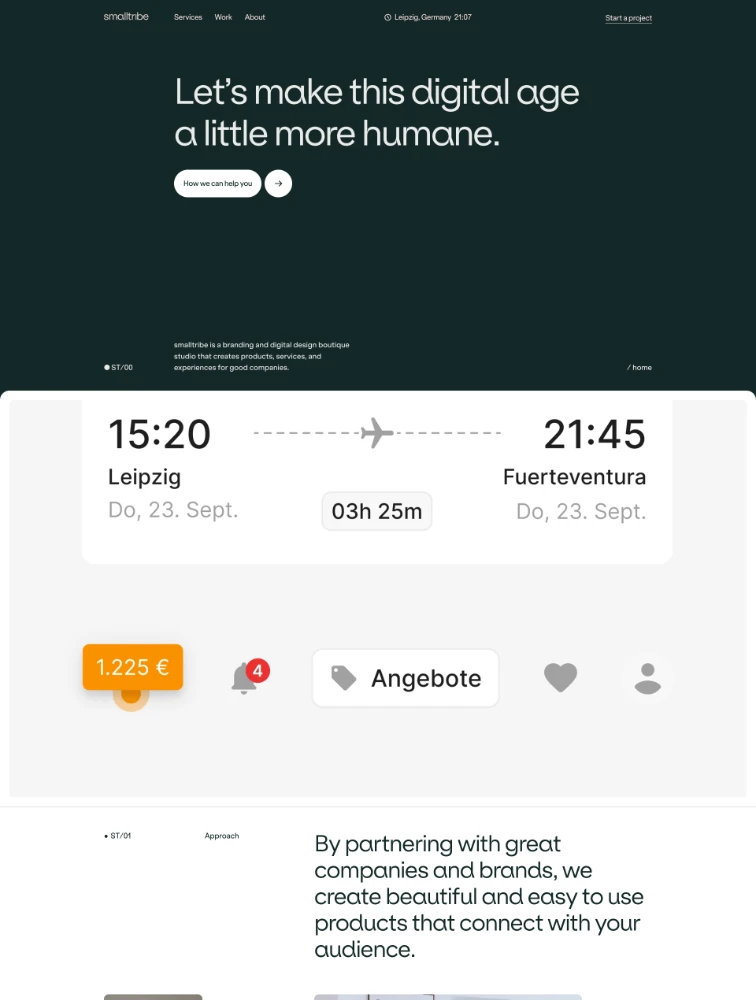 smalltribe - Website Showcase | Lapa Ninja