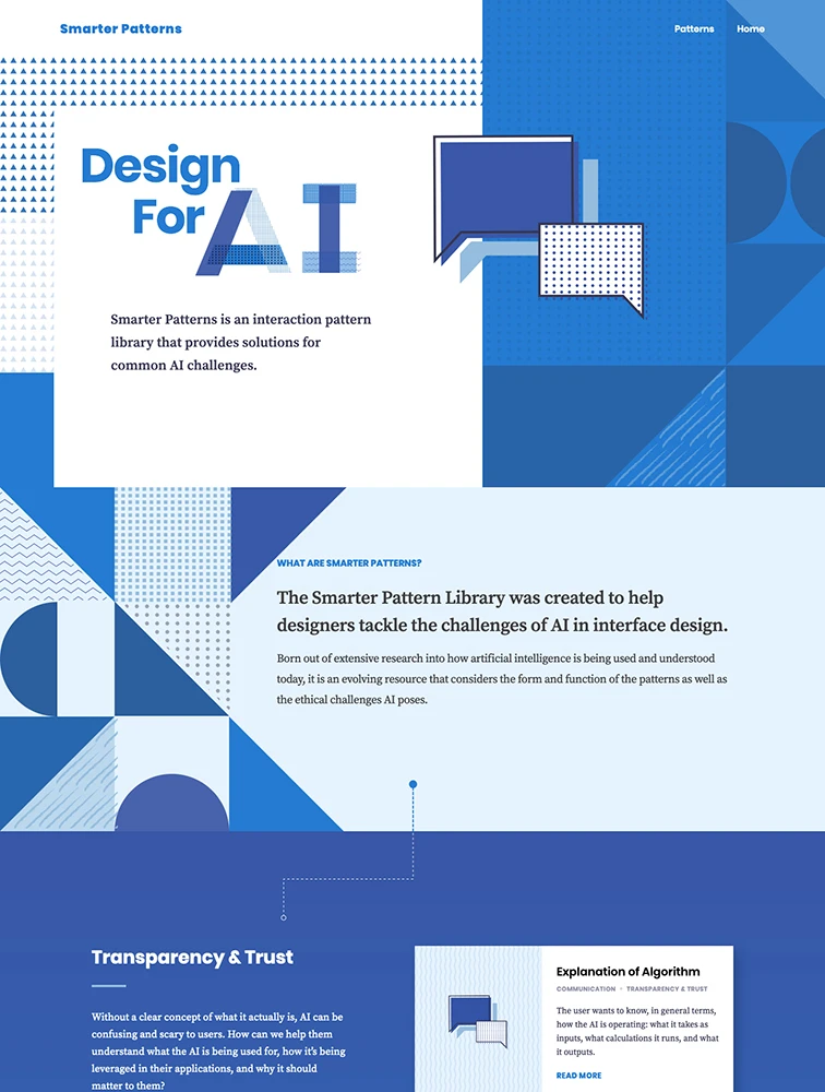 Smarter Patterns website design - Lapa Ninja