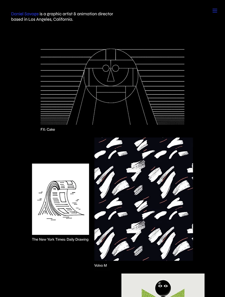 Daniel Savage website design - Lapa Ninja