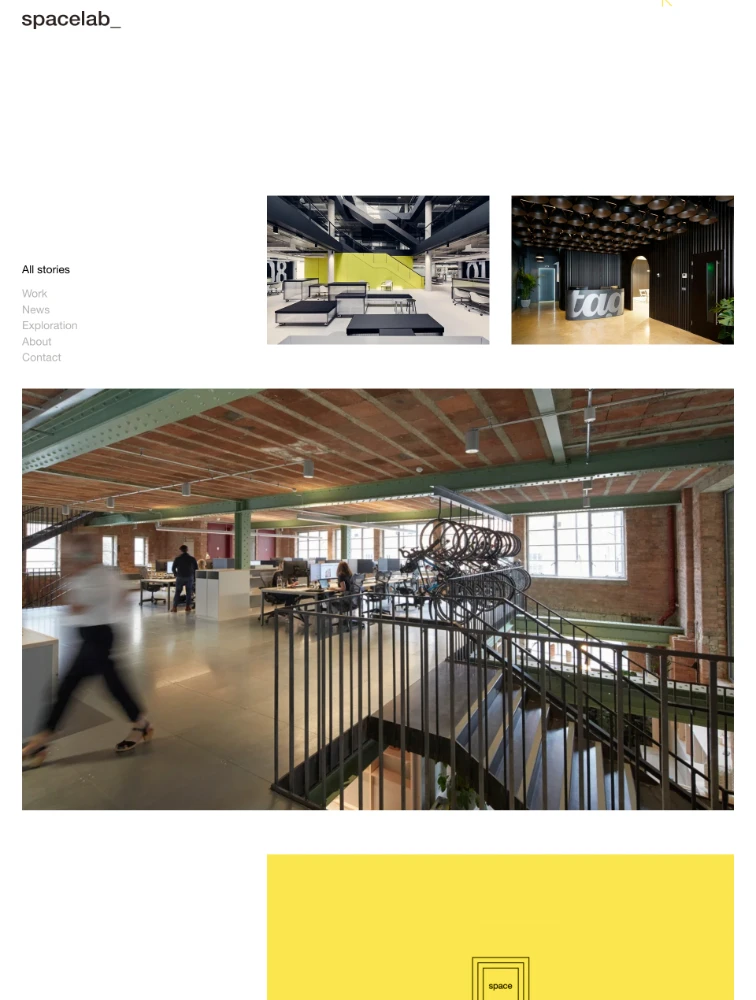 Spacelab website design - Lapa Ninja