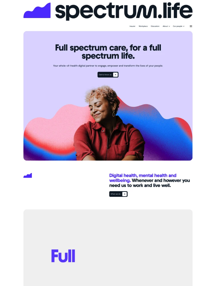 Spectrum.Life website design - Lapa Ninja