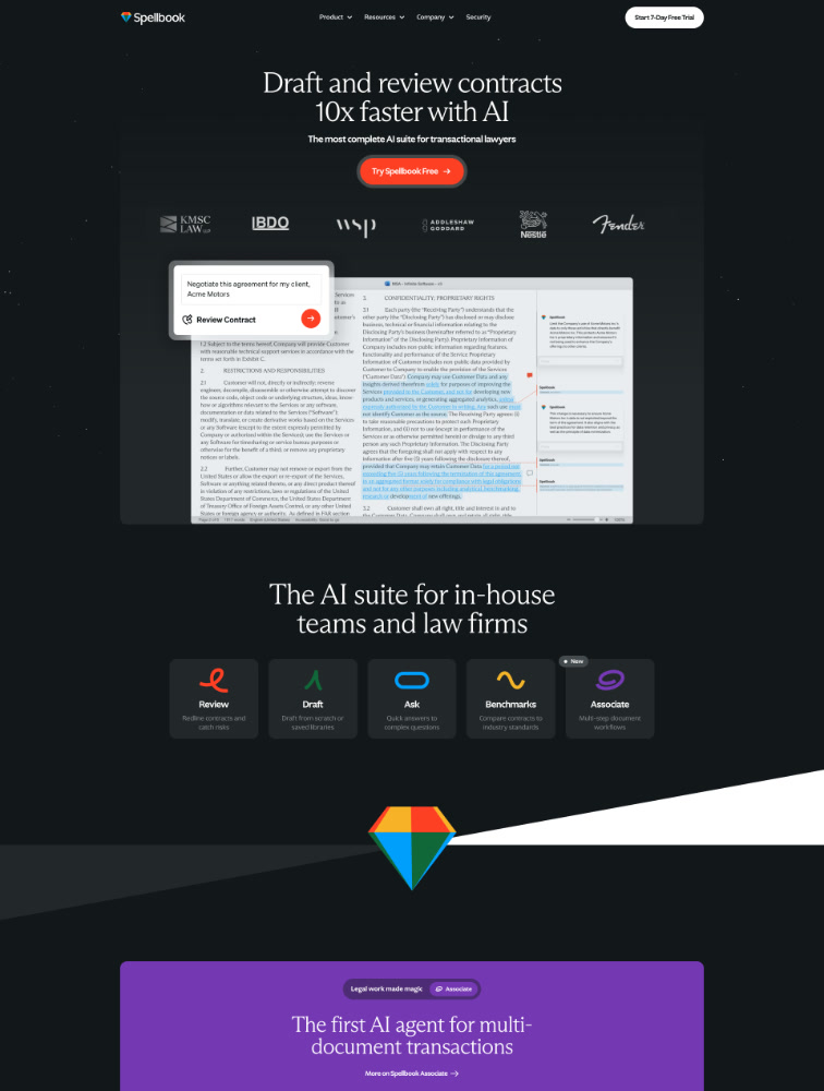 Spellbook website design - Lapa Ninja