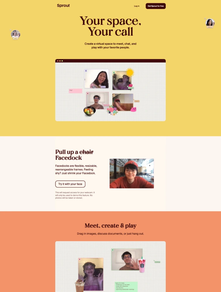 Sprout website design - Lapa Ninja