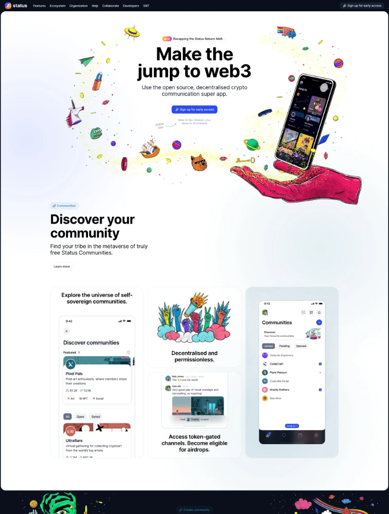 Status website design - Lapa Ninja