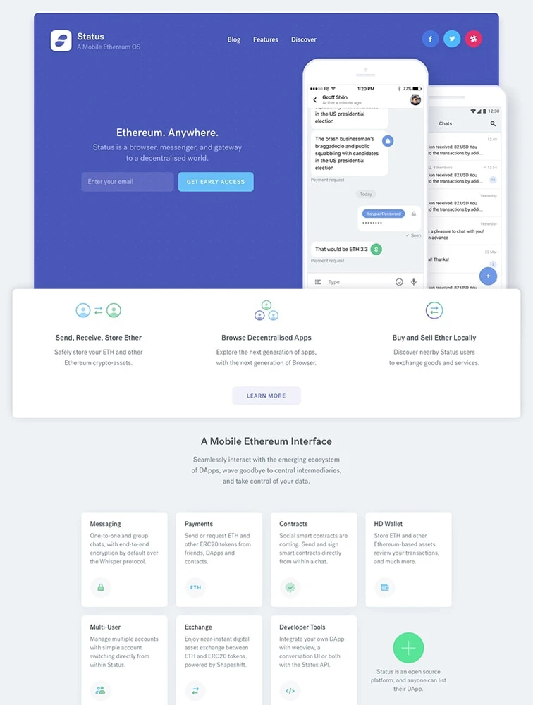 Status website design - Lapa Ninja