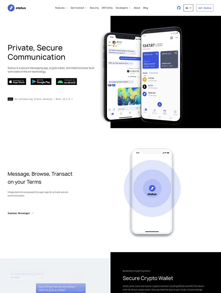 Status website design - Lapa Ninja