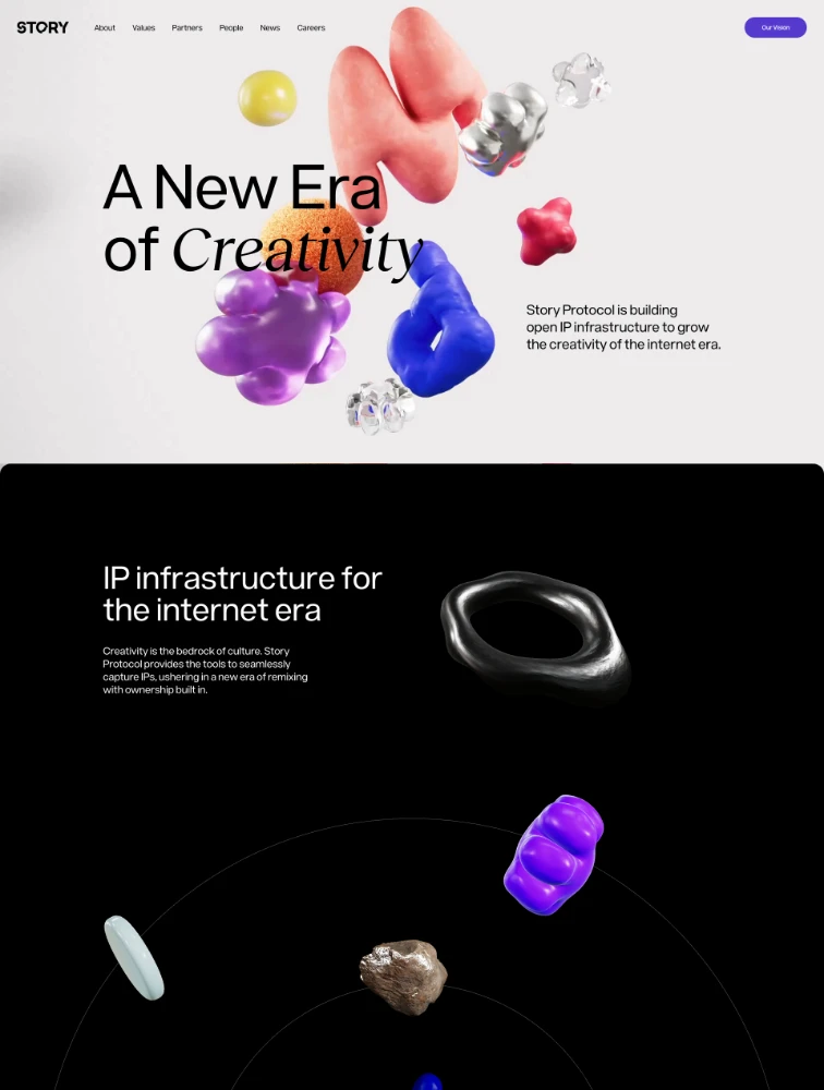 Story Protocol website design - Lapa Ninja