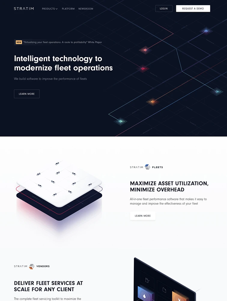 STRATIM website design - Lapa Ninja