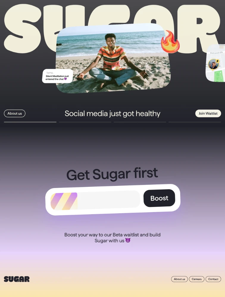 Sugar website design - Lapa Ninja