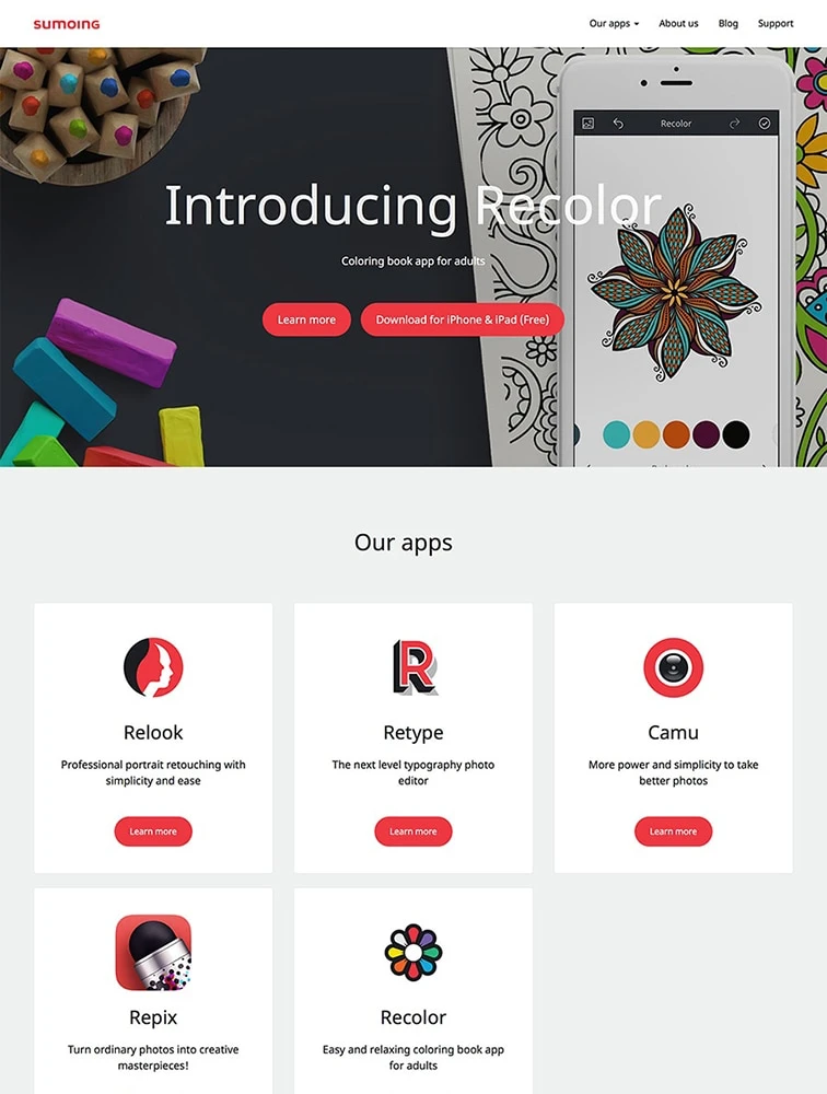 Sumoing website design - Lapa Ninja
