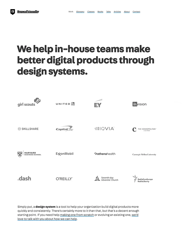 SuperFriendly website design - Lapa Ninja