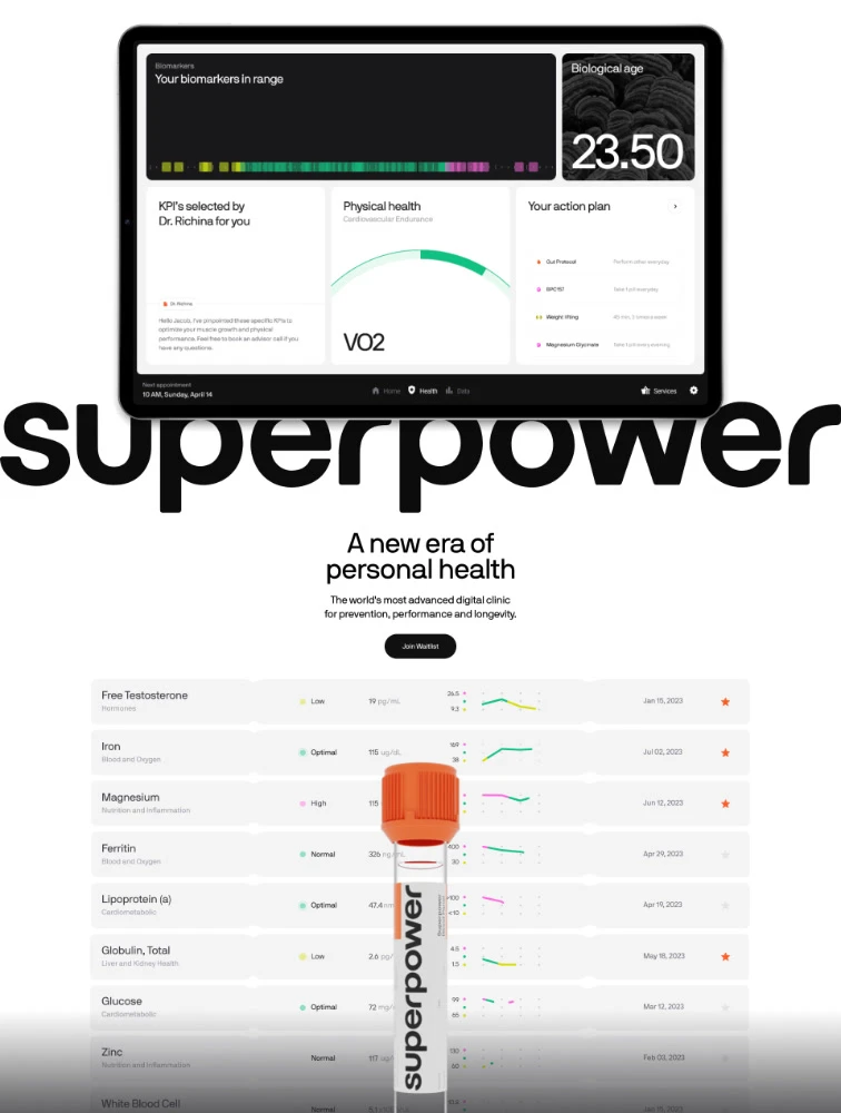 Superpower website design - Lapa Ninja