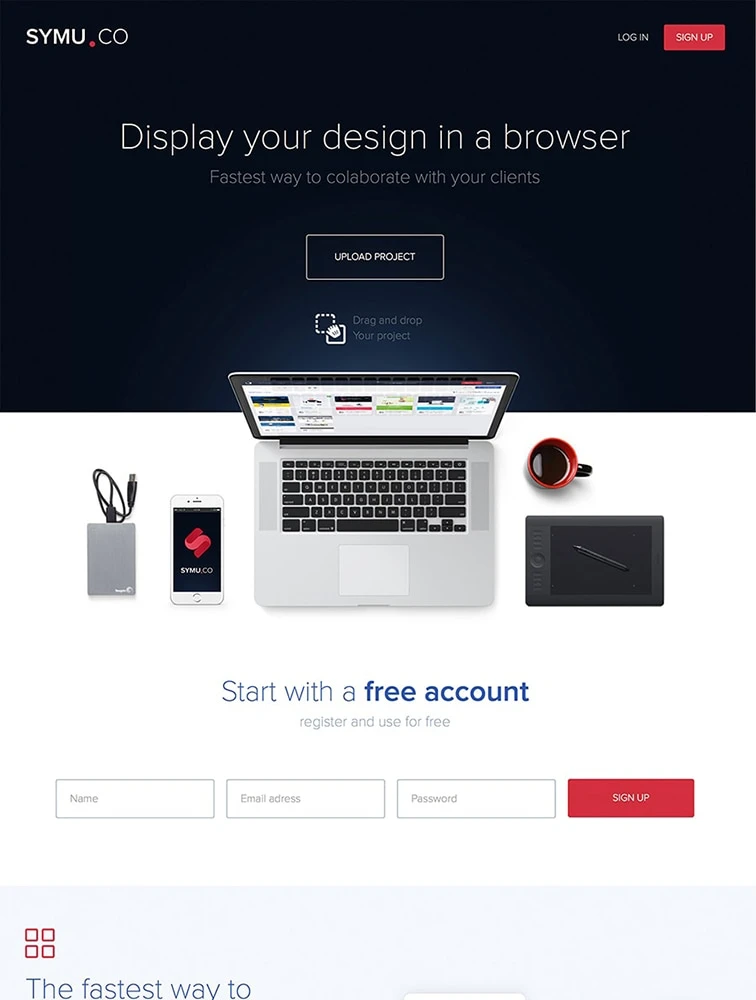 Symu website design - Lapa Ninja