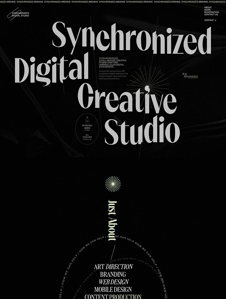 Synchronized website design - Lapa Ninja