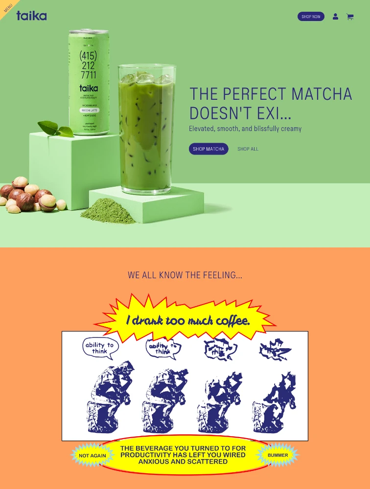 Taika website design - Lapa Ninja