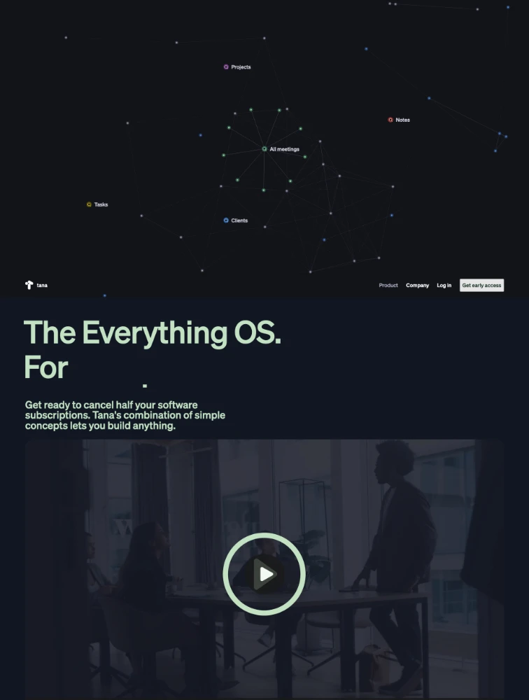 Tana website design - Lapa Ninja