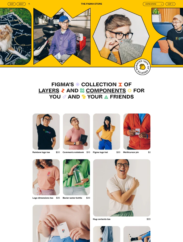 The Figma Store website design - Lapa Ninja